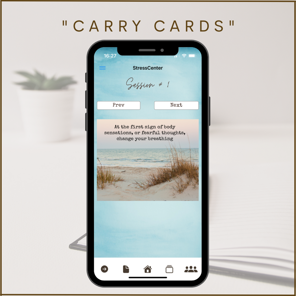 The Stresscenter App "Carry Cards" – Stresscenter by Joy From Within